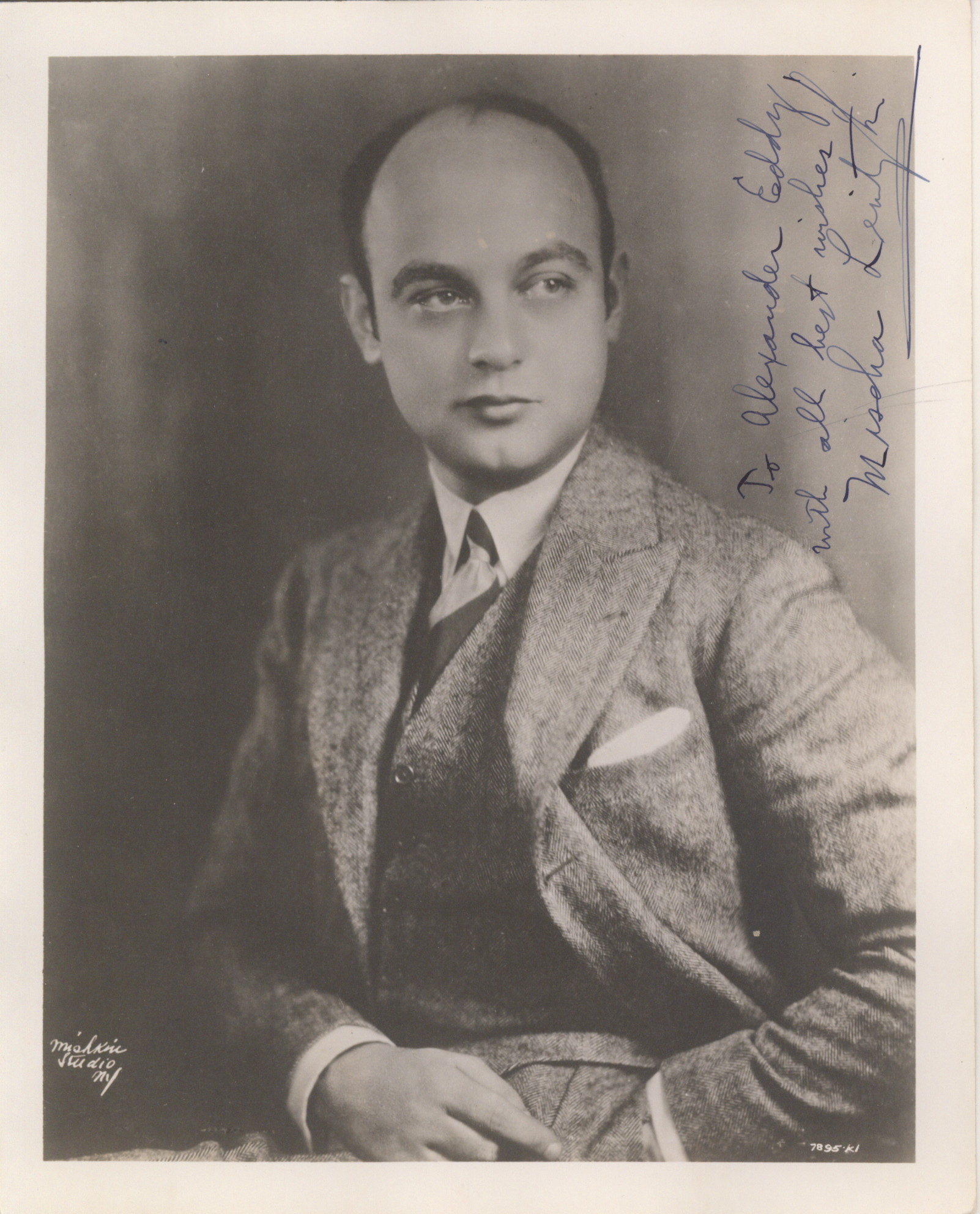 Levitzki, Mischa - Photograph Signed